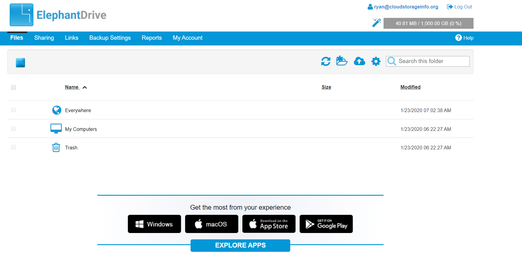ElephantDrive Review 2023 - Easy To Use Cloud Backup