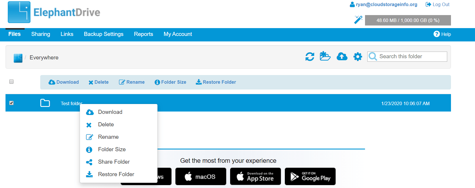 ElephantDrive Review 2023 - Easy To Use Cloud Backup