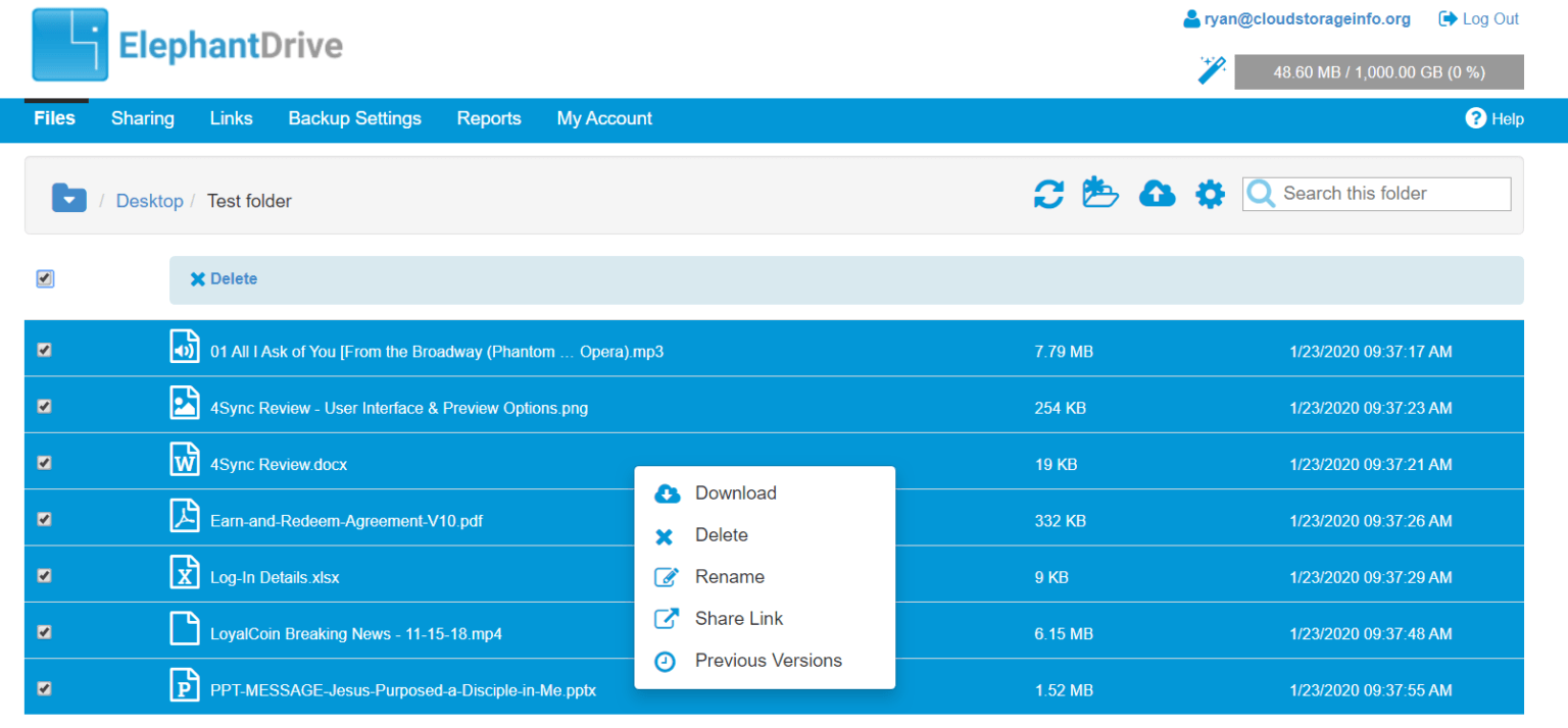 ElephantDrive Review 2022 - Easy To Use Cloud Backup